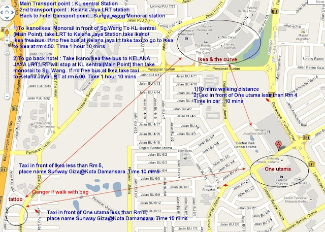 KL Trip April 28th: How to go to Ikea/One Utama/The Curve/Tattoo shop