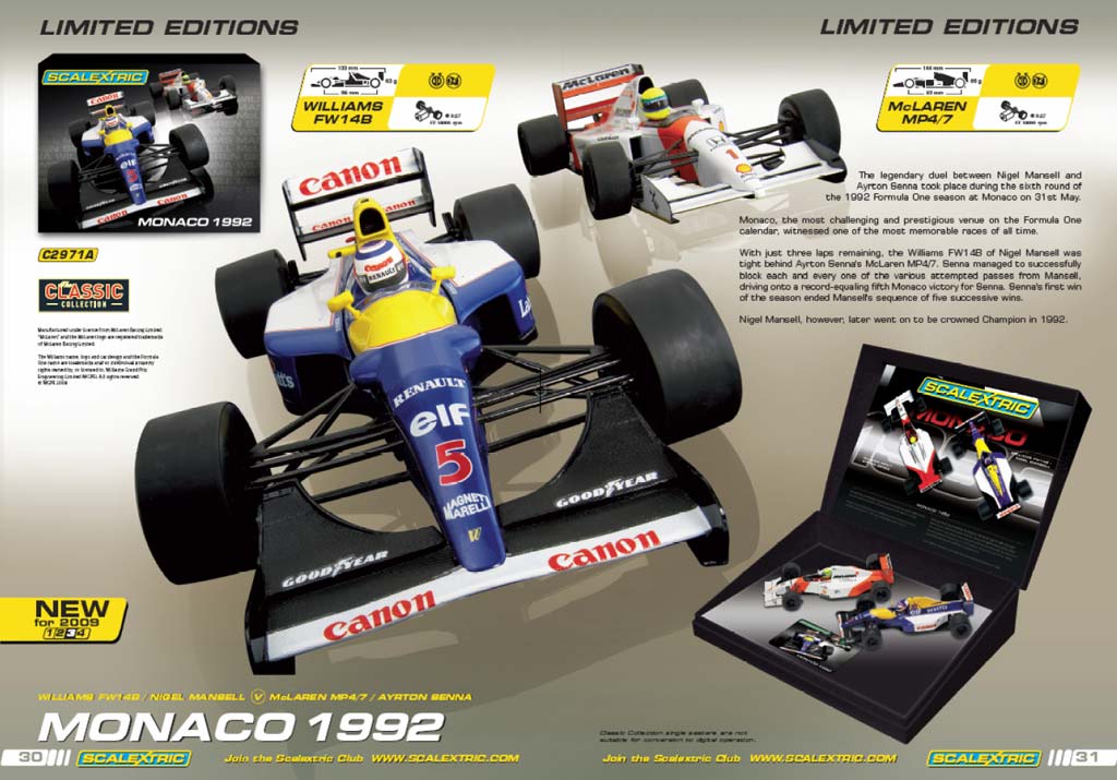 ManicSlots' slot cars and scenery: NEWS: Scalextric 2009 Range