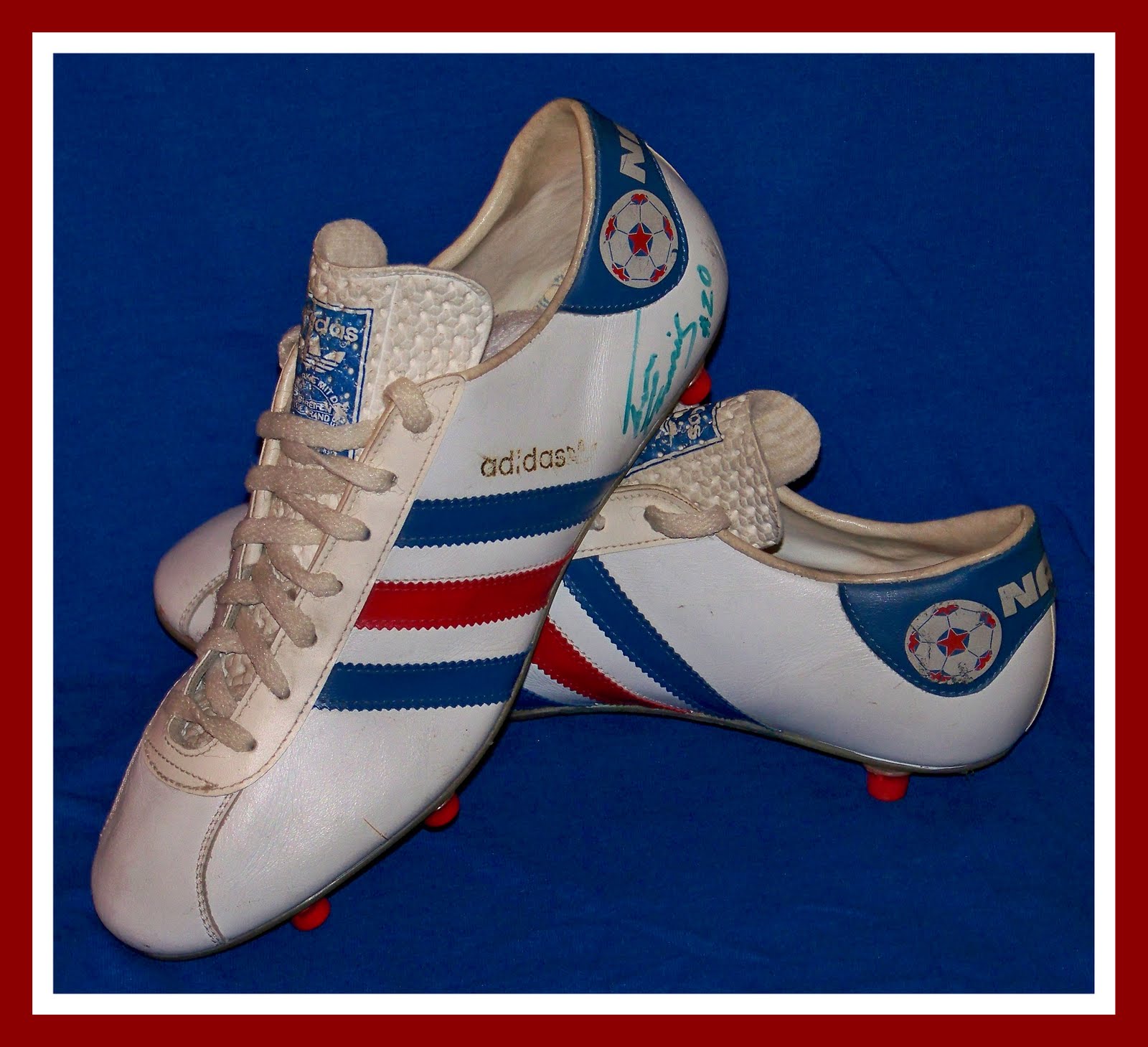 NORTH AMERICAN SOCCER LEAGUE: ADIDAS NASL CLEATS AUTOGRAPHED BY TREVOR ...