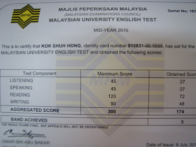 Maple's diary: muet - band 3