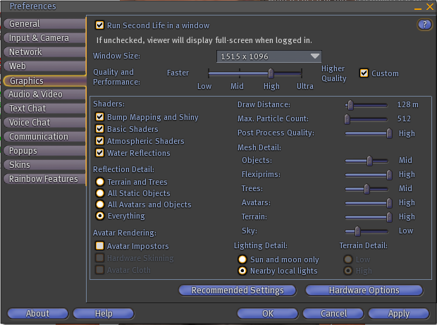 Second Life Freeze Frame