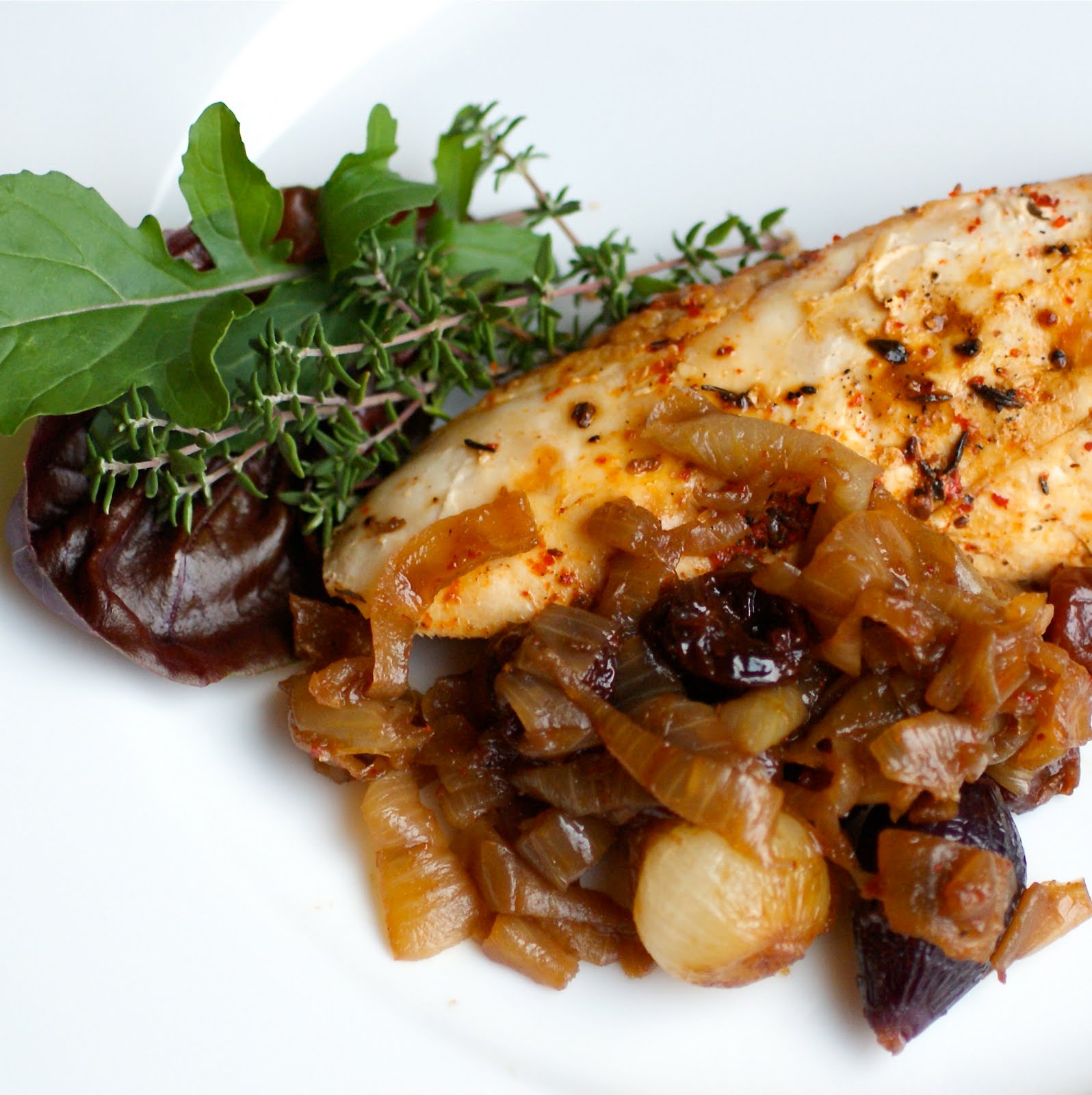 2 Stews: Onion Confit With Piment D'Espelette and Cherries