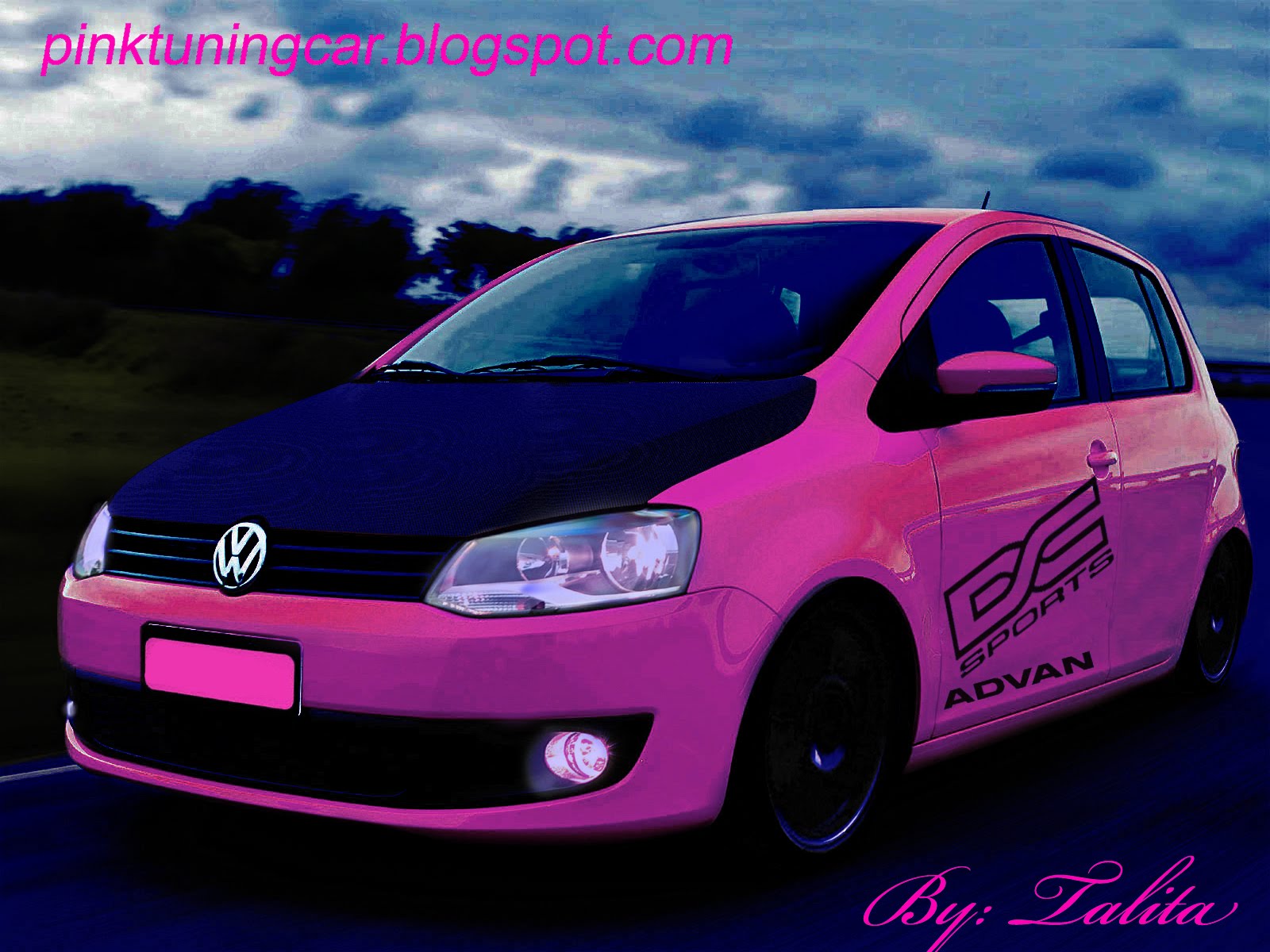 Pink Tuning Car: Fox Novo