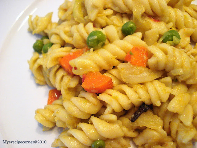 Mye's Kitchen: Vegetable Pasta Biryani.