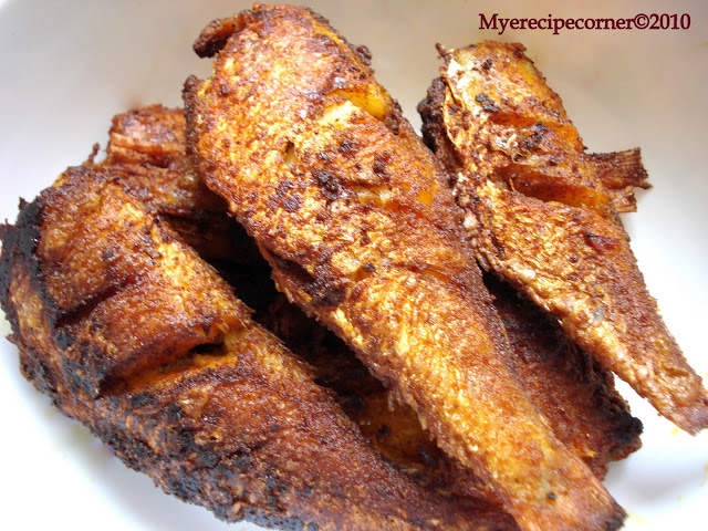 Mye's Kitchen: South Indian Fish Fry/ Meen Varuval.