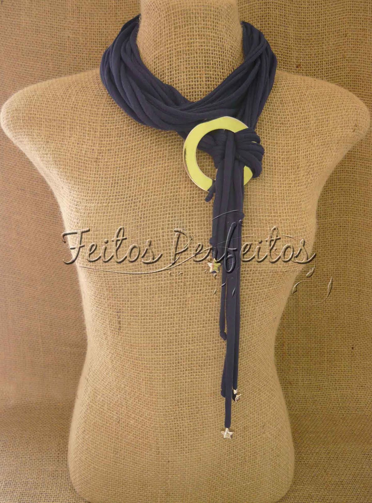 FEITOS PERFEITOS: COLAR DE TECIDO OU CINTO OU CACHECOL - 3 PEÇAS EM 1