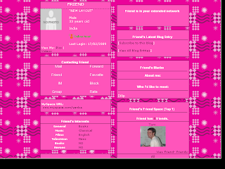 Skinny Myspace Layouts