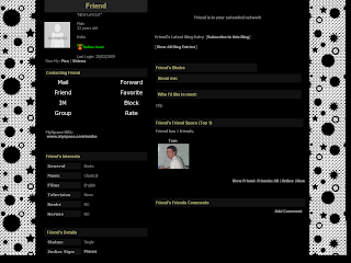 Cool myspace layouts | plain myspace layouts | Black myspace layouts