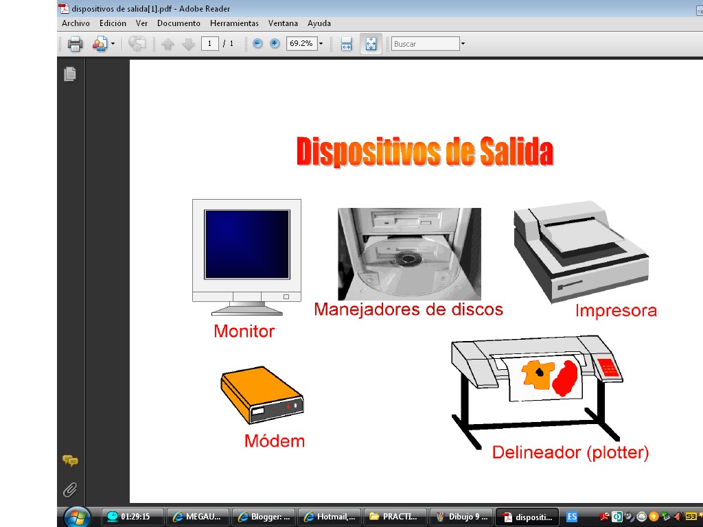 mispracticasinformatik: dispositivos de salida
