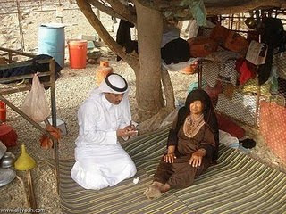 Black Saudi Arabia: poor saudi old woman on her home _laith village