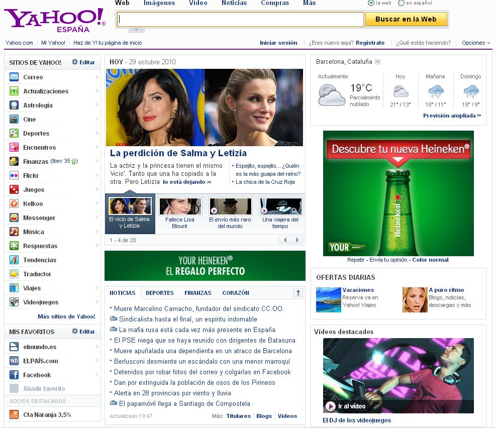 Desorden calculado: octubre 2010