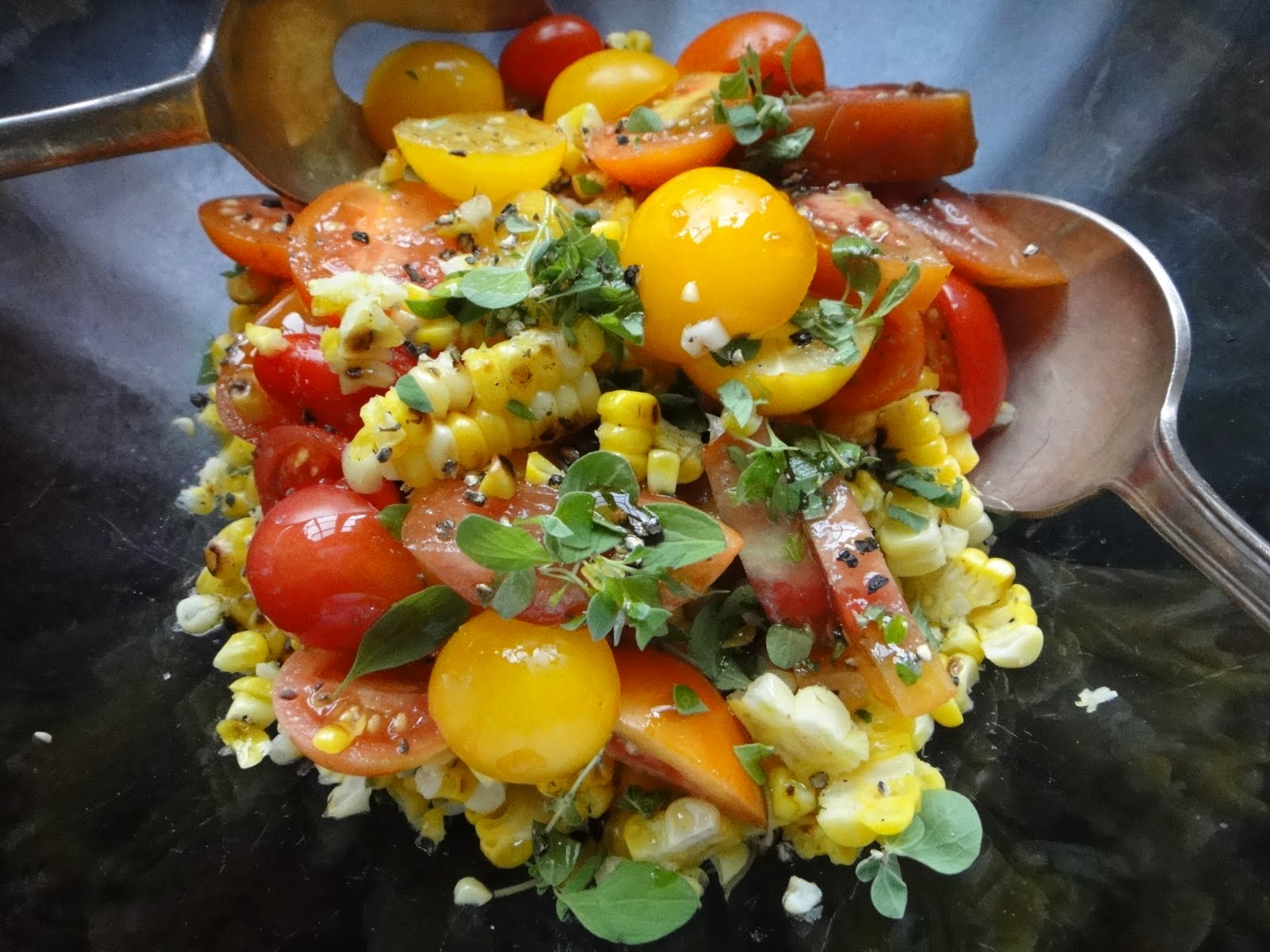 Roast Duck and a Big Gooey Cake: Summer Cornucopia: Heirloom Tomato and ...