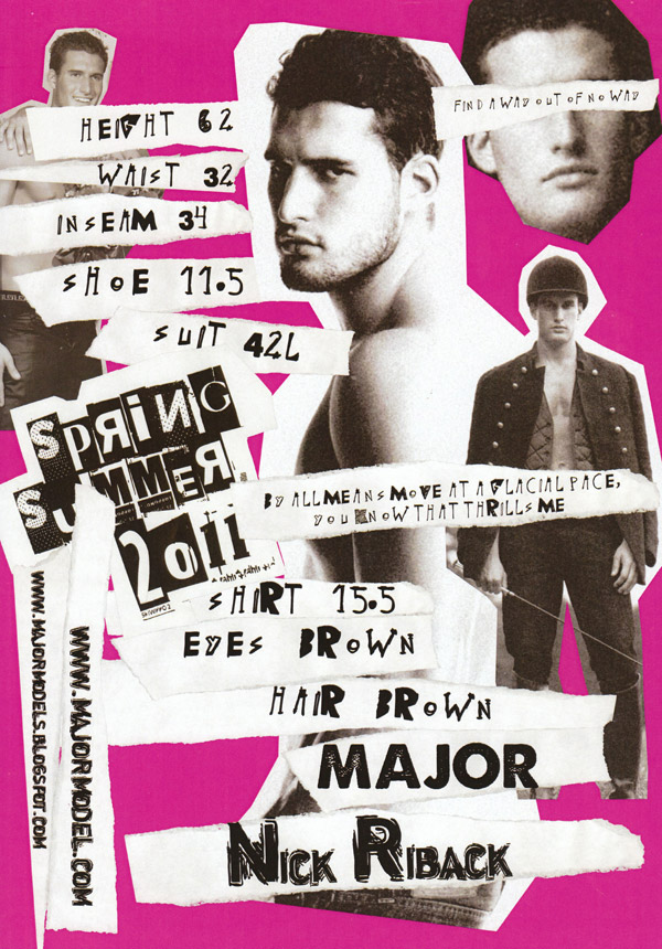 THE BOY FROM KLANG: Nic Riback (Major Models)