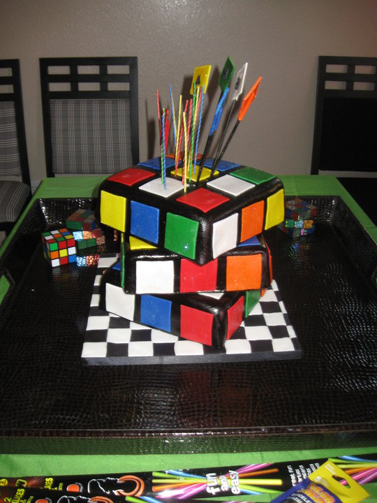 Bella Cake: Rubiks Cube Cake