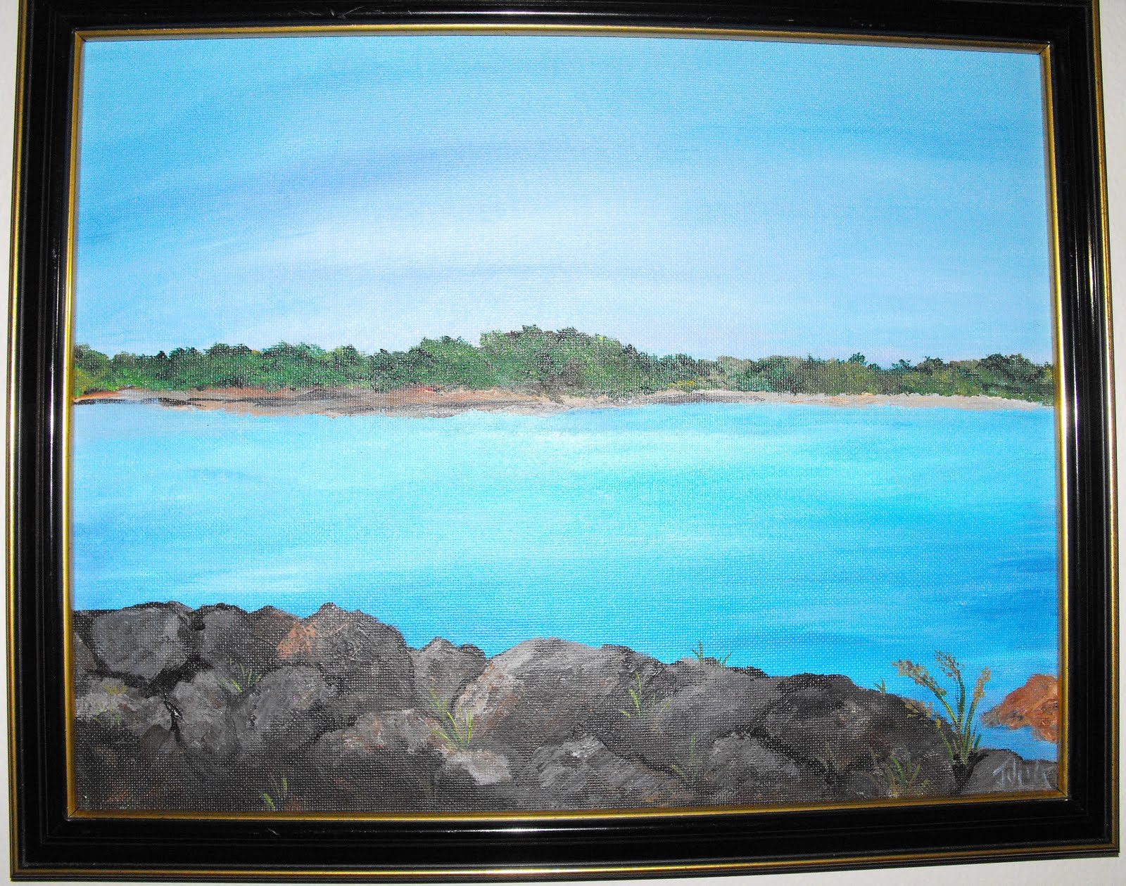 Paintersgarden: Forest Lake Acrylic Painting