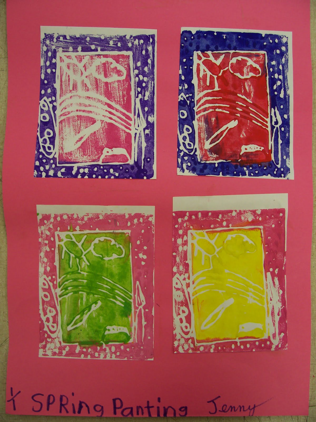 Mrs. Weber's Art Class: Relief Printmaking with 3rd grade