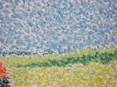 Pastel Painting, Bensham, Gateshead: Michael's pastel painting using a ...