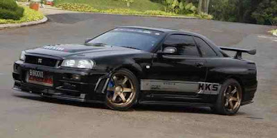 Black Nissan GT-R R34 Modification Car 2010 Style | Yours Cars Modification