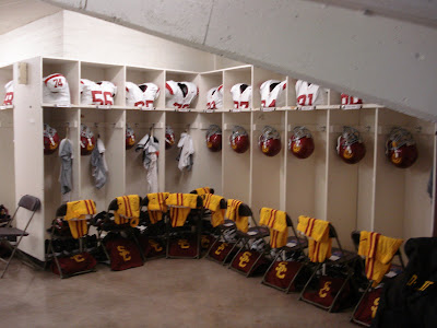 Jimokes of USC Football: Locker Room Setup - Arizona Stadium