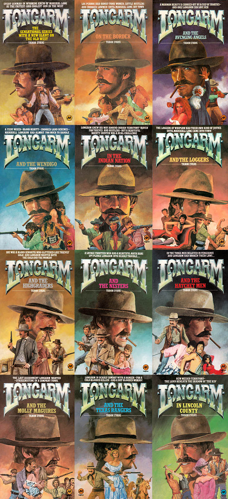 Western Fiction Review: Longarm UK covers