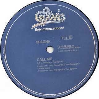 DeeJay Chester, 80's In The Mix !!!: SPAGNA - Call Me... Maxi Single 1987.