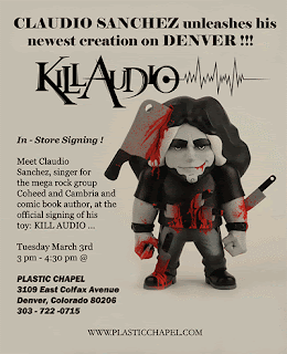 Kill Audio by Claudio Sanchez x Evil Ink Comics X Vinyl Cut Toys