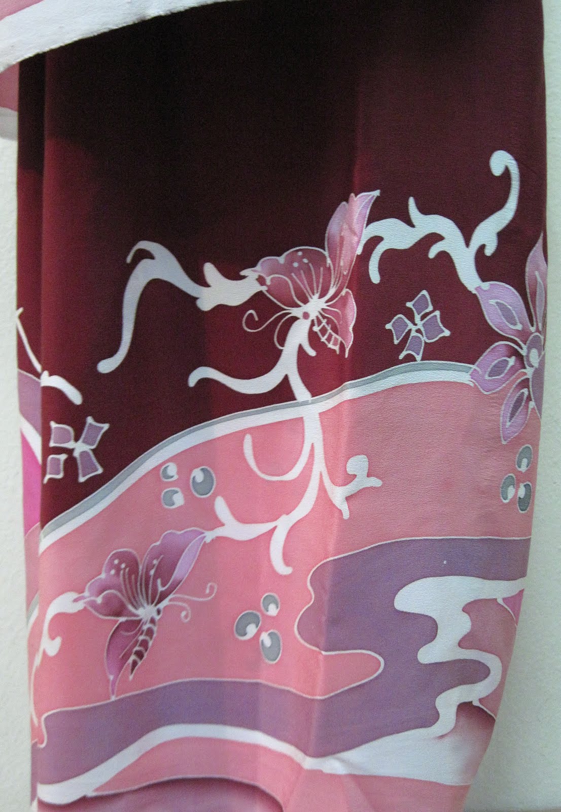 Batik Sutera Crepe Abstrak | Silky Batik Sutera Terengganu