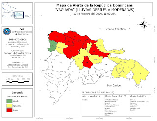 MAPA DE ALERTA EN REP. DOMINICANA. INFORME EN LA REGION NORDESTE ...