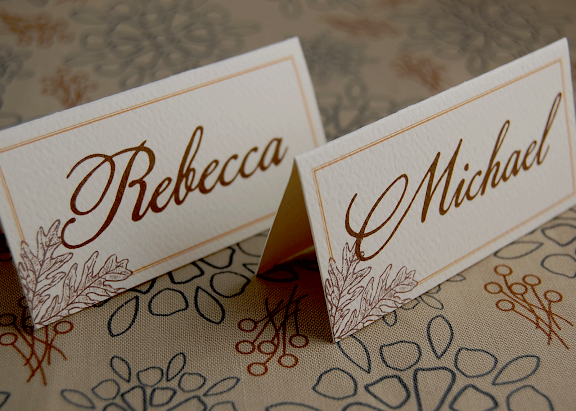 Hello, Good Gravy!: Custom table place cards