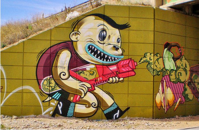 facts around us: 65 Awesome Graffiti Art Pictures | Crazy Graffiti Art
