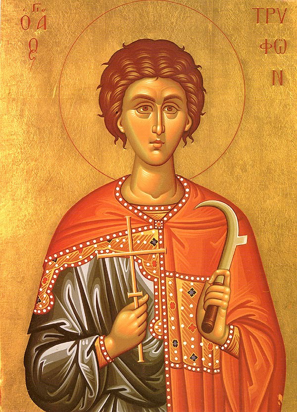 ORTHODOX CHRISTIANITY THEN AND NOW: Holy Martyr Tryphon of Phrygia