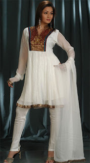 FuN MaaFia: White Churidar Designs For Women 2010