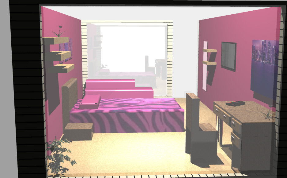 3D Design * Luisa Robledo: Cuarto Maqueta