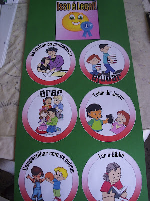Eu Evangelizo Crianças: Quadro de regras