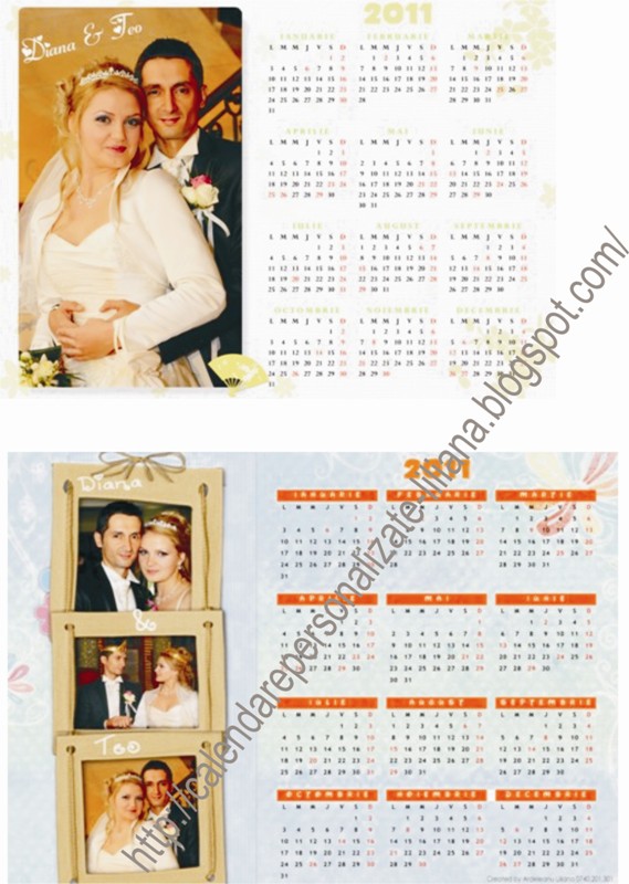 Calendare Personalizate: Calendar de perete Format A3