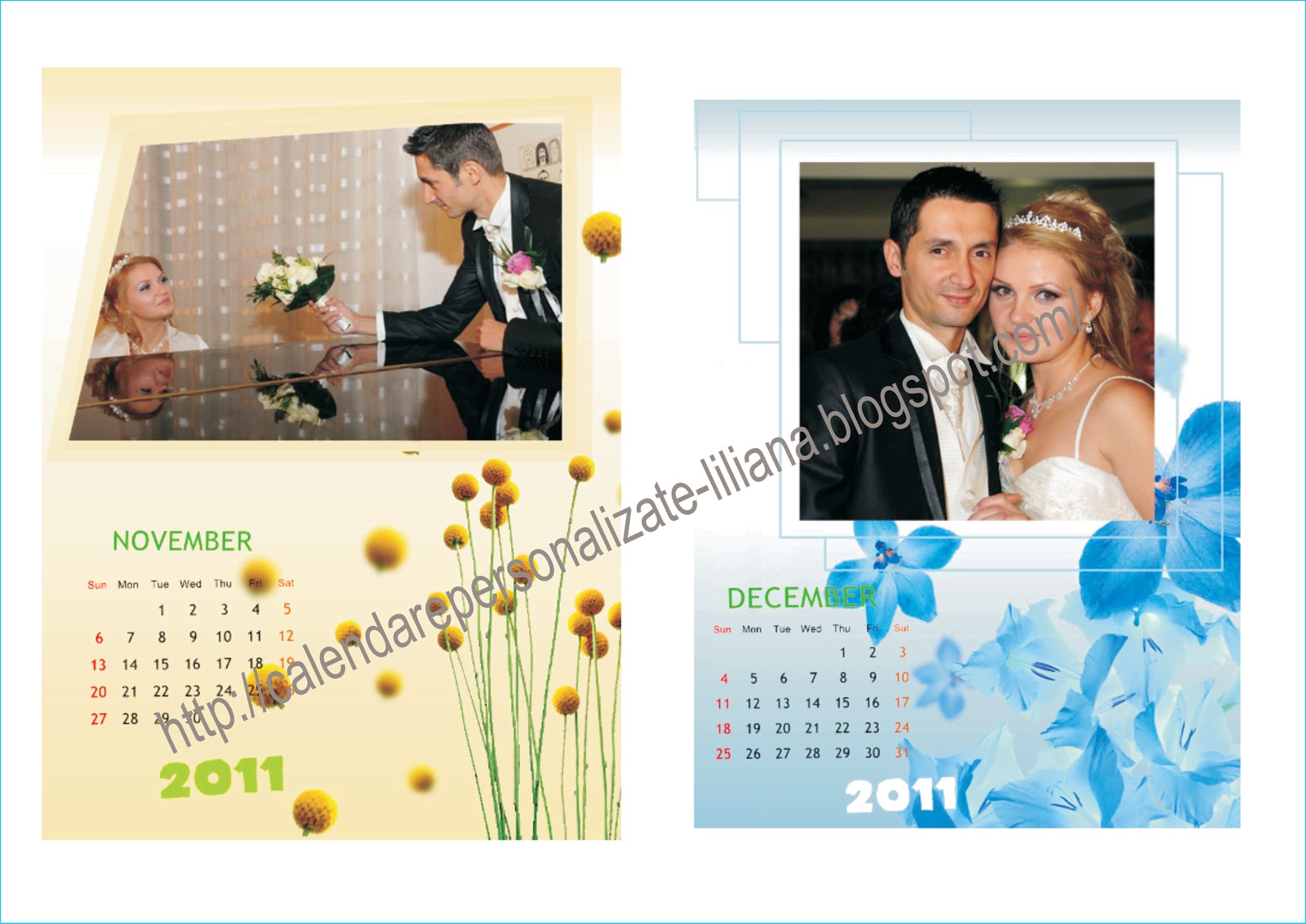 Calendare Personalizate: Calendar de perete Format A3 – 12 pagini+coperta