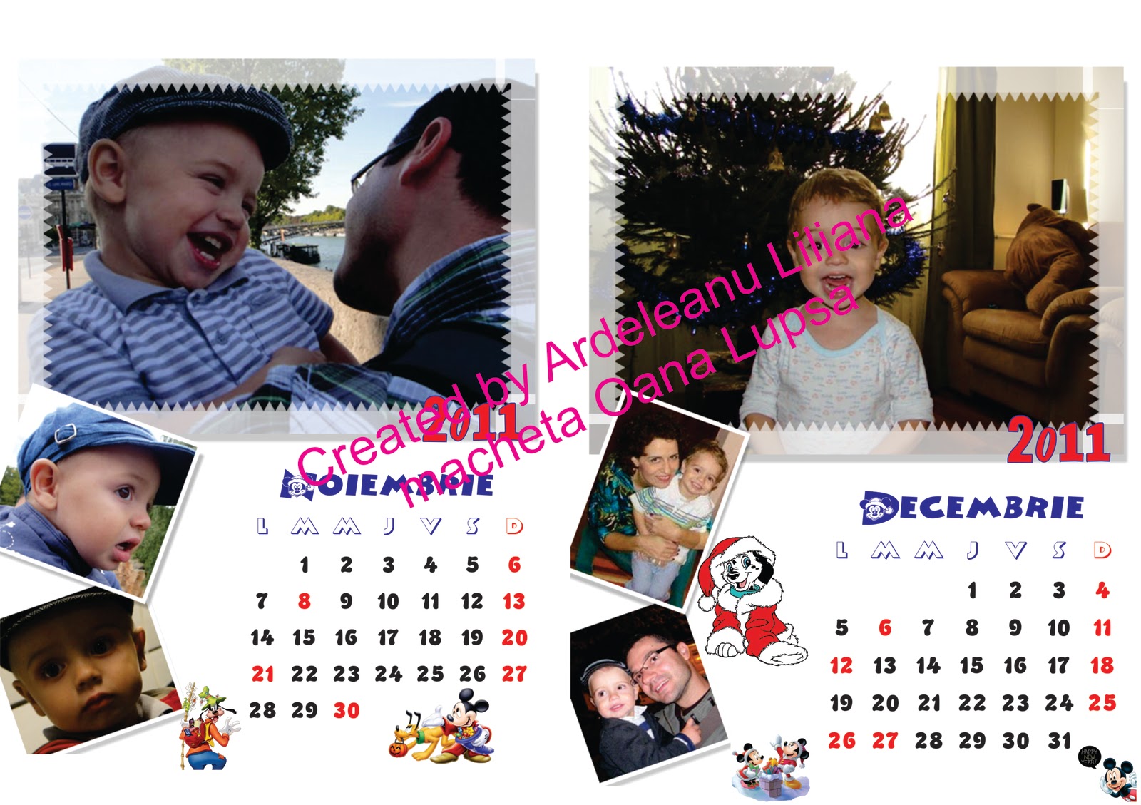Calendare Personalizate: Calendar de perete Format A3 – 12 pagini+coperta