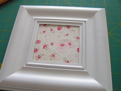 Tea Rose Home: Tutorial-- Framed Fabric--