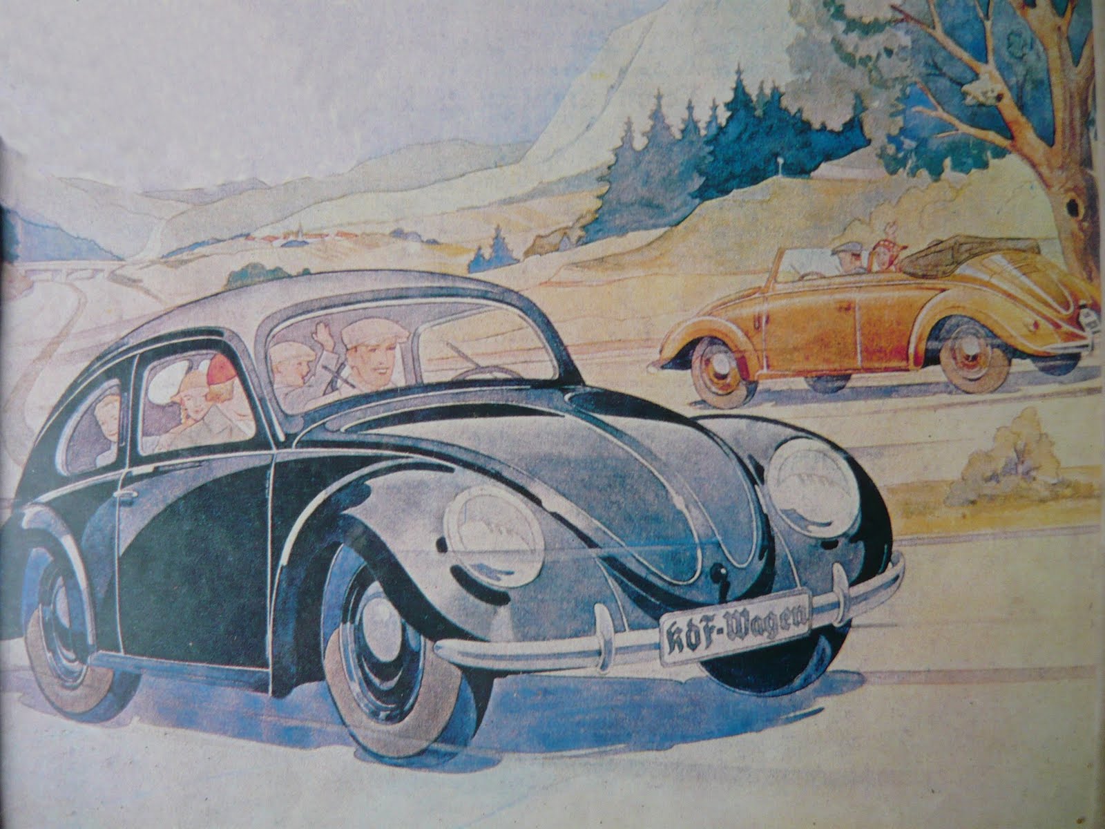 Fusca Classic: Vw - arte & cores