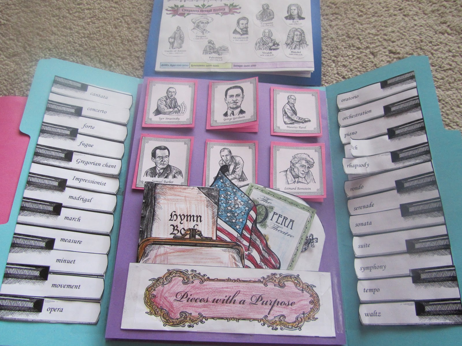 Homeschooling: Or Who's Ever Even Home: Composers Lapbook...