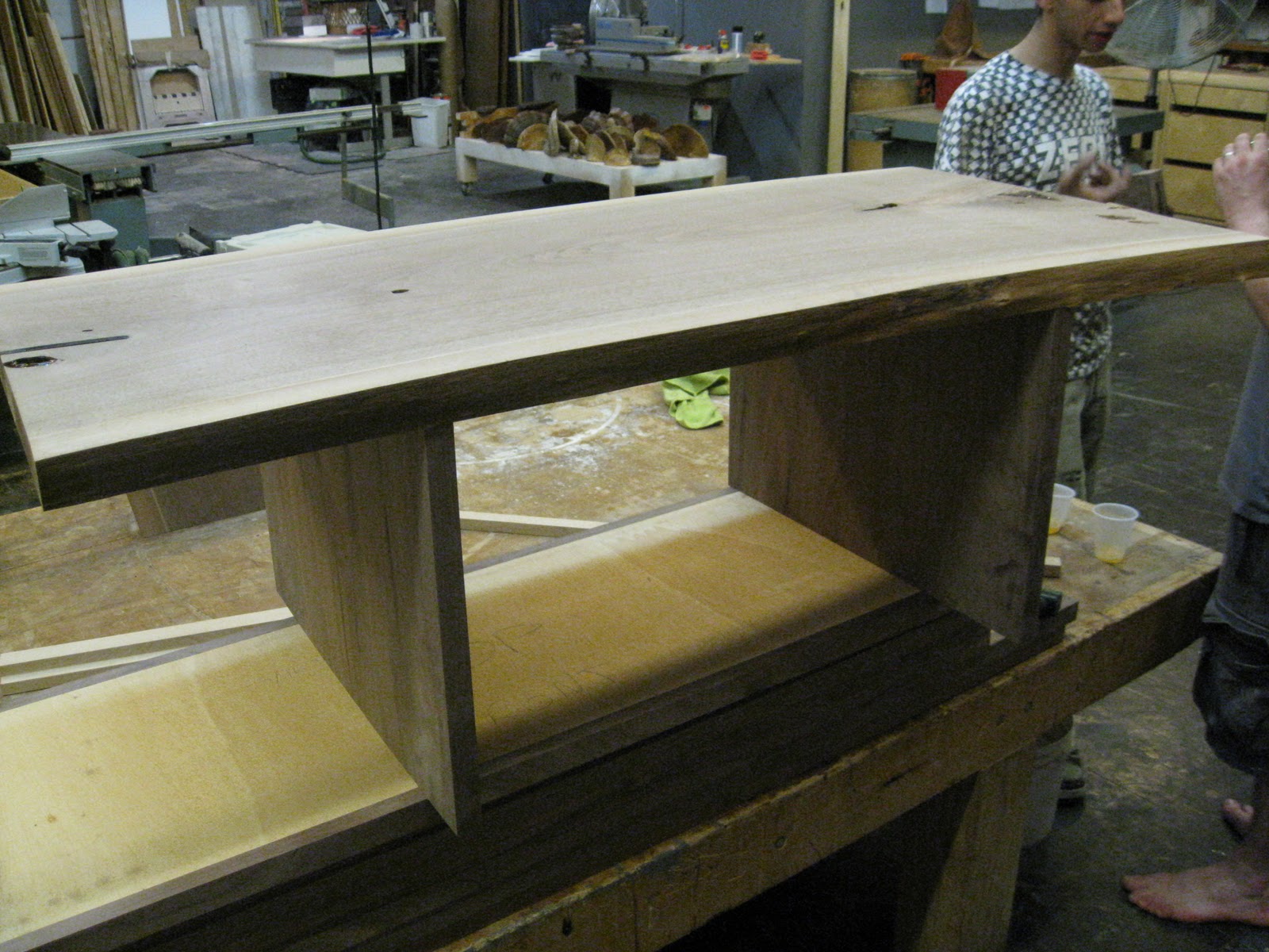 Nabil Abdo: Walnut Slab Coffee Table Part 2