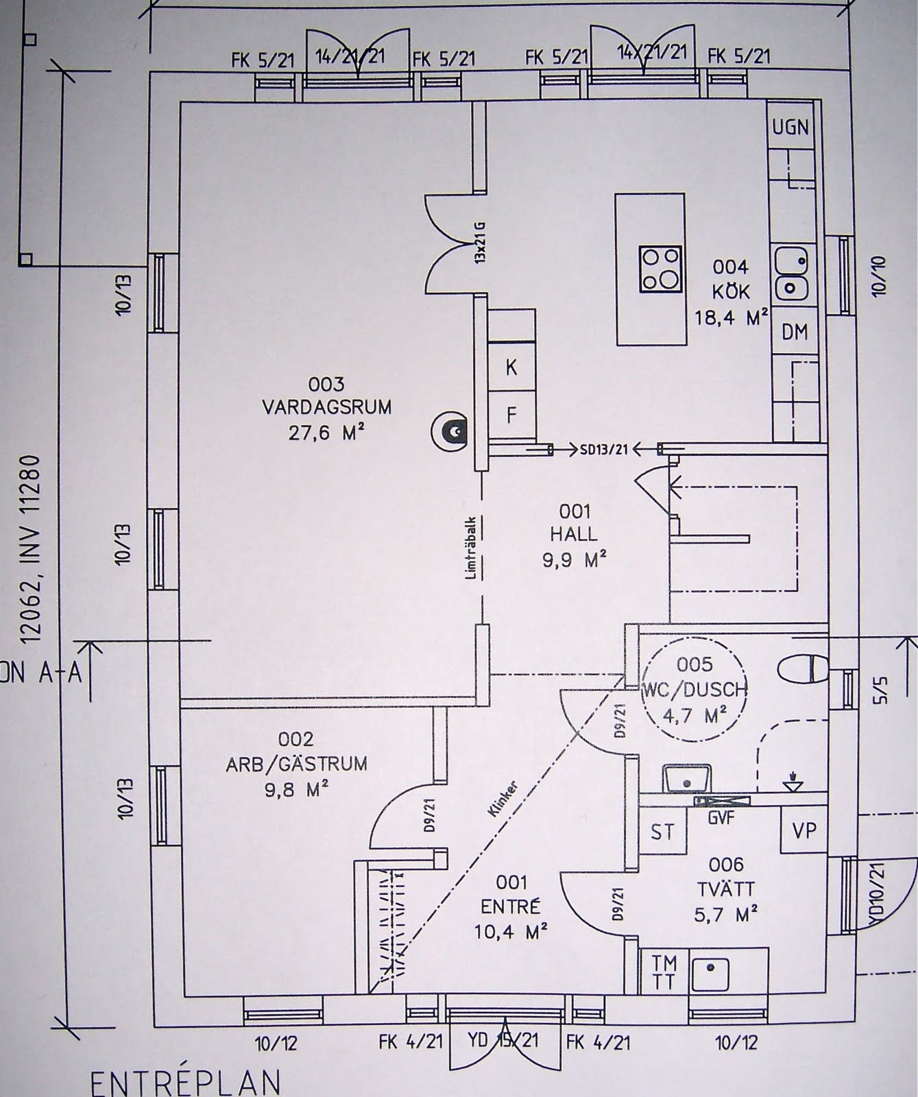 Villa Rosenbo: Ritningar