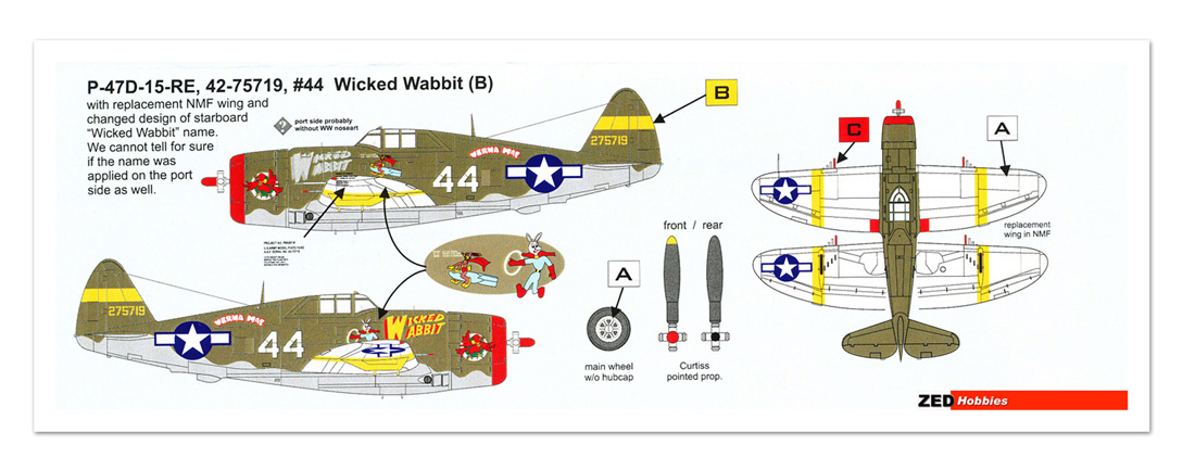 ZED Hobbies: Review: Rising Decals "Thunderbolts over Corsica" 1/48
