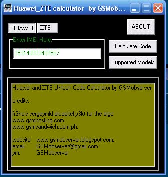 all about GSM: huawei and zte unlock code calculator..
