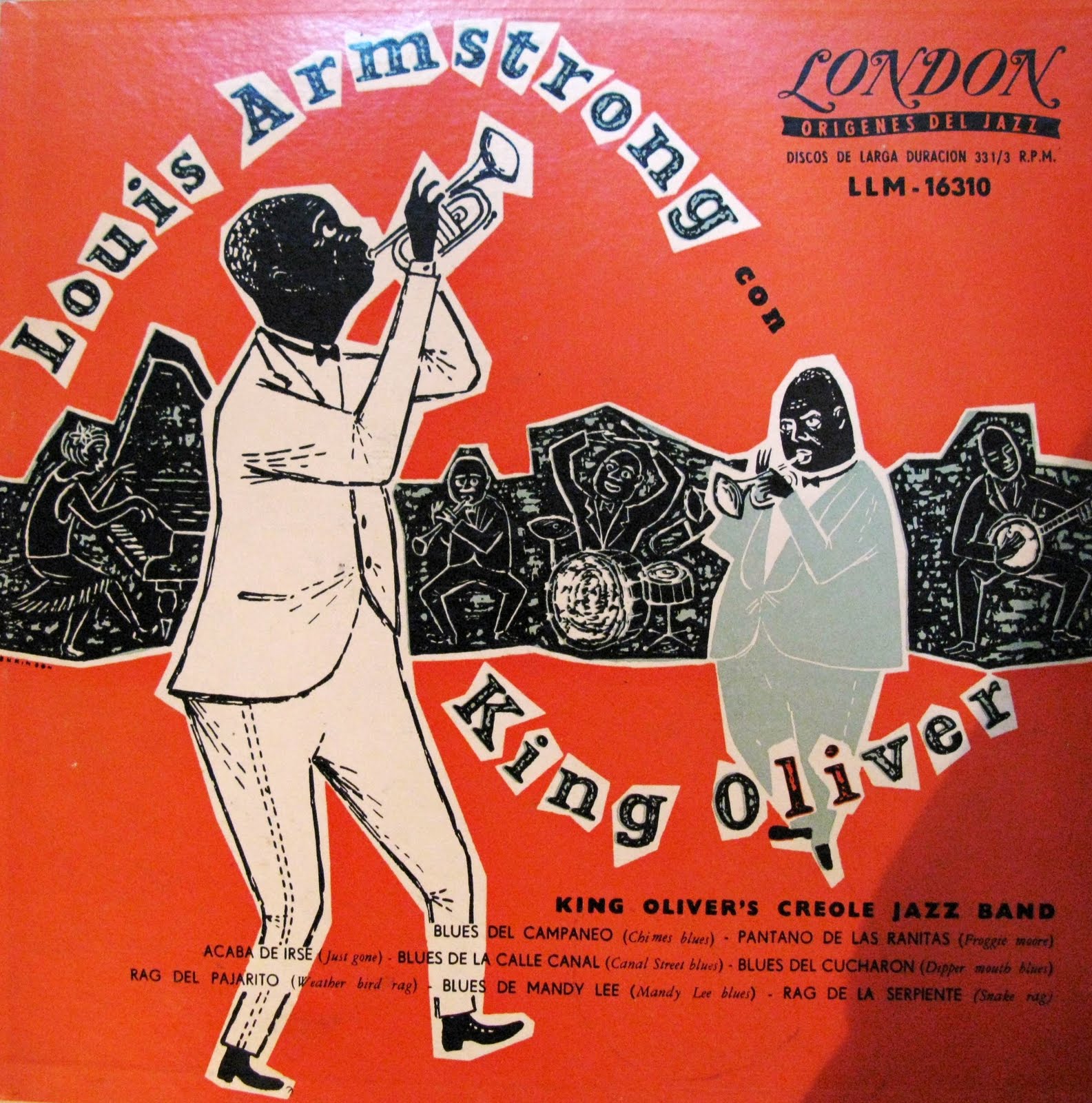 com a boca no trombone: Louis Armstrong con King Oliver - (Lp)