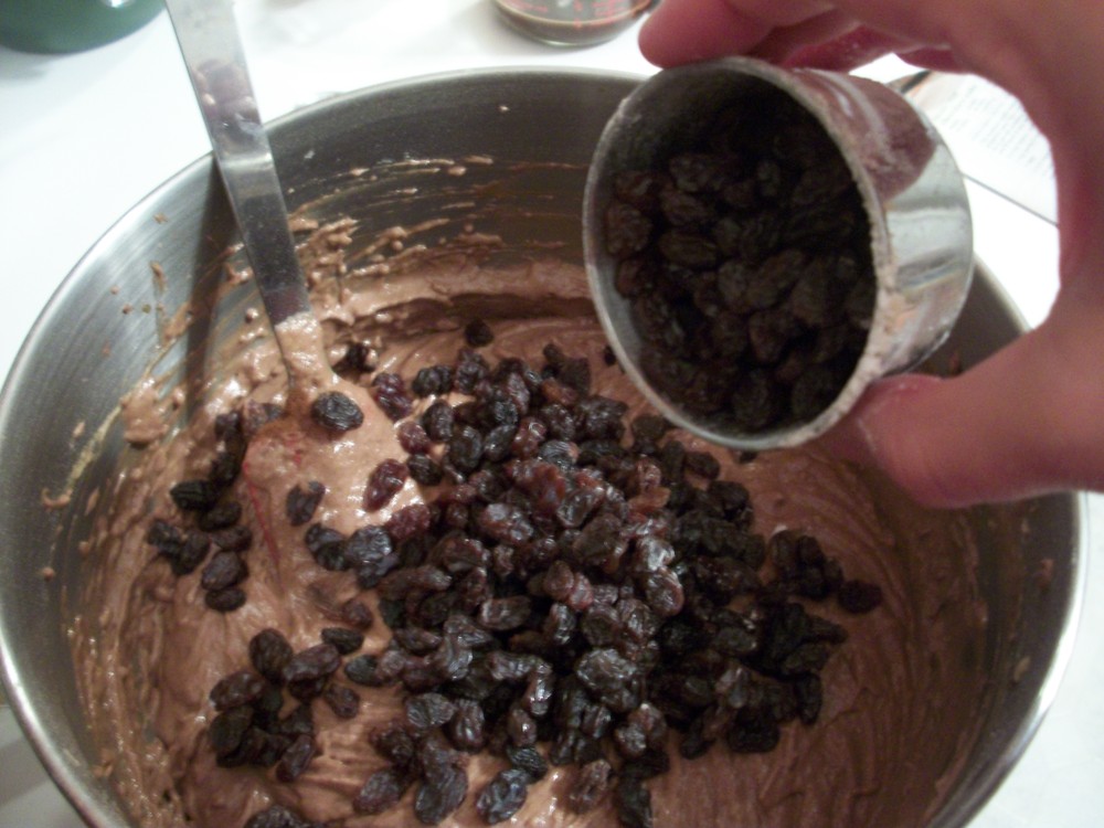 Cook with Sara: Chocolate Raisin Cake