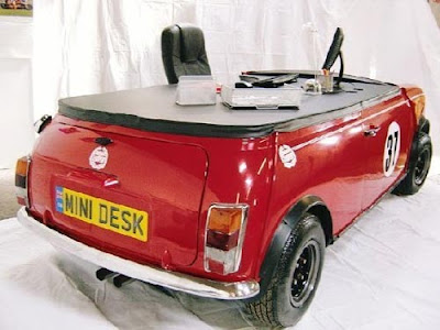 Funny Clips and Pictures: funny MINI COOPER desk