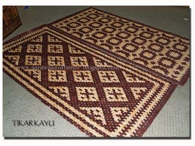 Koleksi Barangan Sarawak: Tikar Kayu & Rotan Anyaman Segak Mas Sarawak
