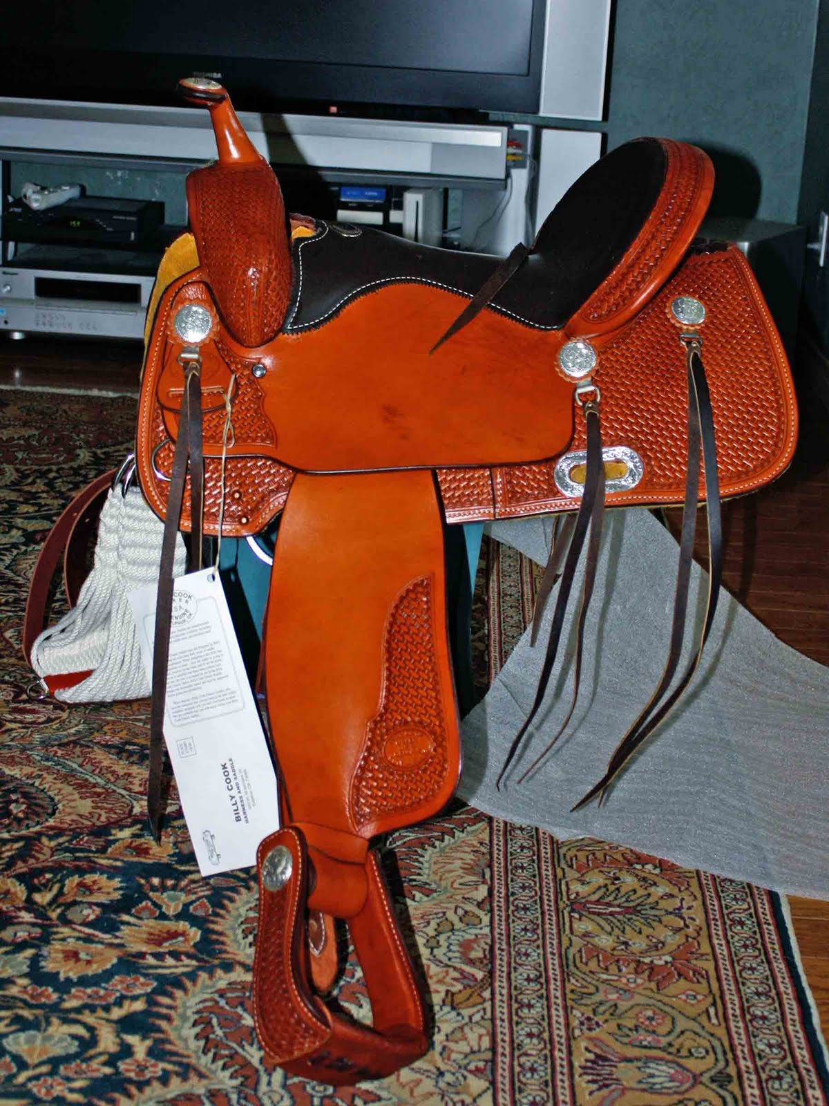 TRAIL RIDING IN TEXAS: Billy Cook Saddle Arrived