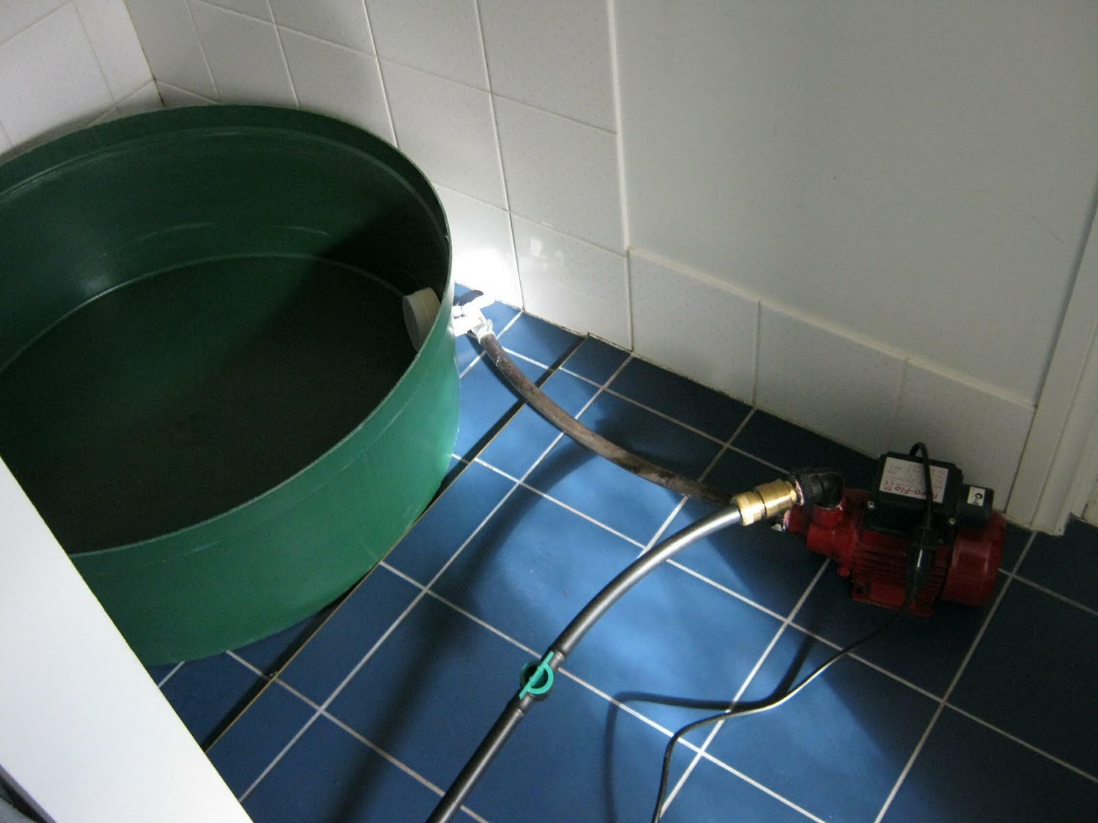 DIY greywater: Catching the water...